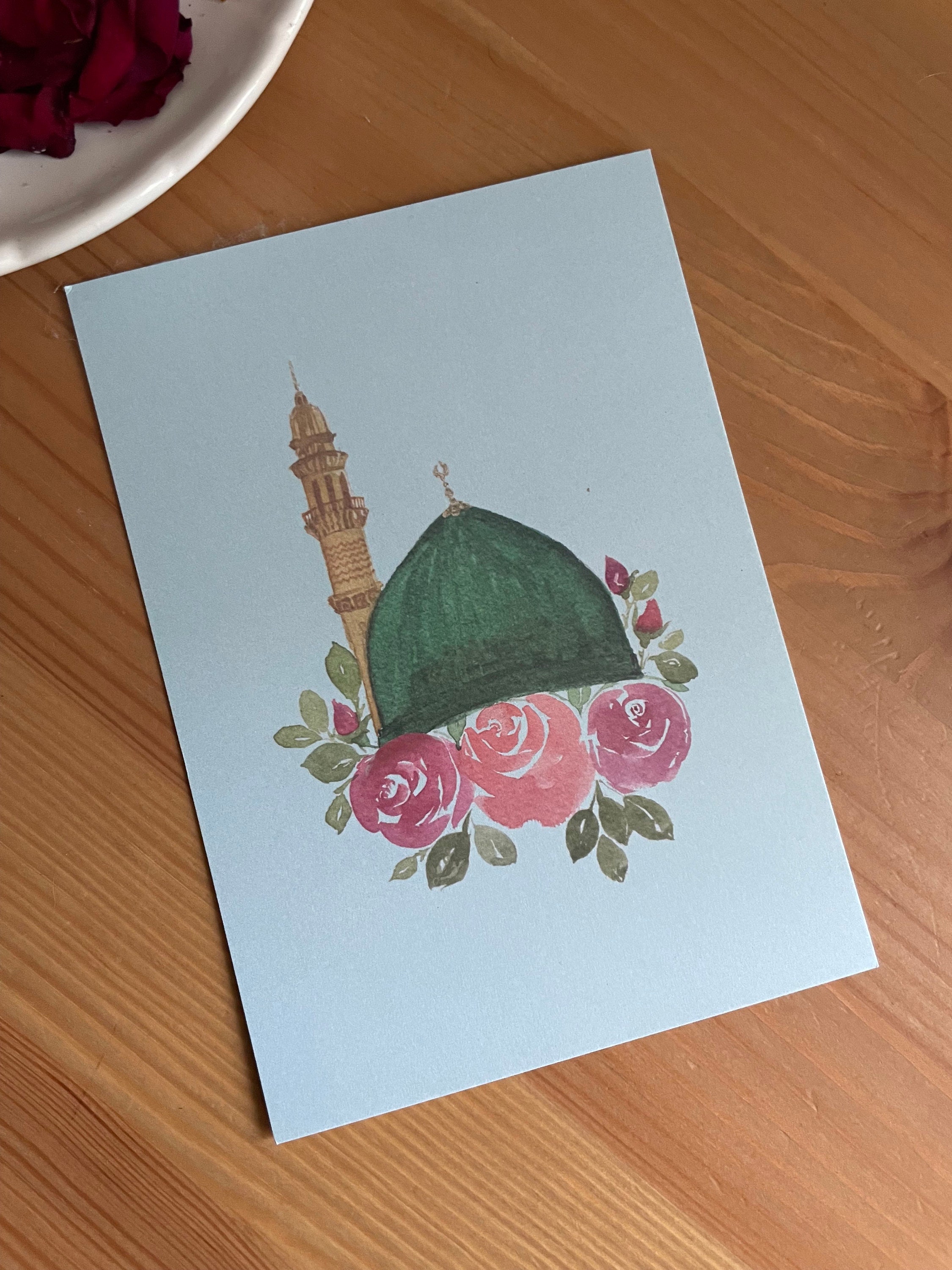 Masjid Nabawi Islamic Card Umrah/ Hajj Gift - Etsy