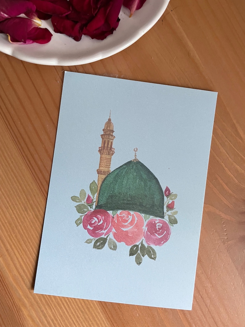 Masjid Nabawi Islamic Card Umrah/ Hajj Gift - Etsy