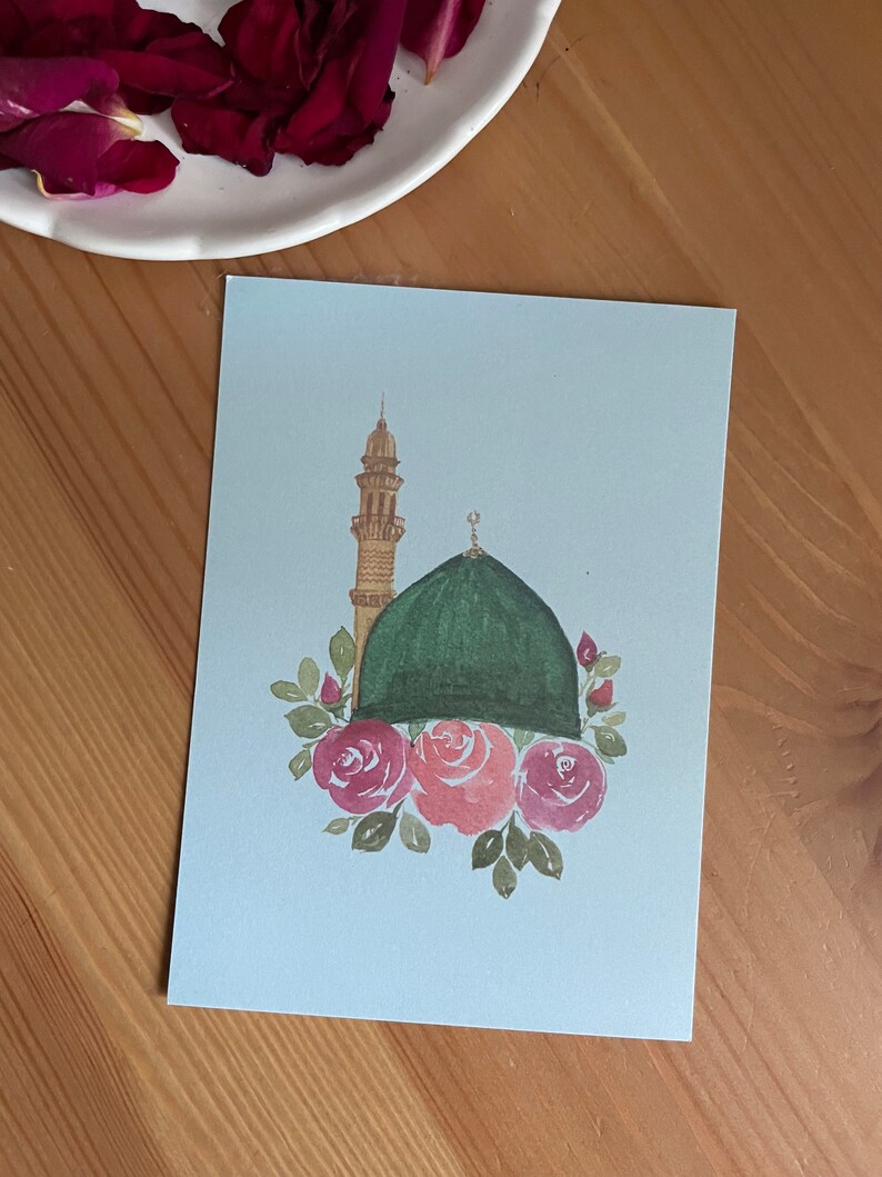 Masjid Nabawi Islamic Card Umrah/ Hajj Gift - Etsy