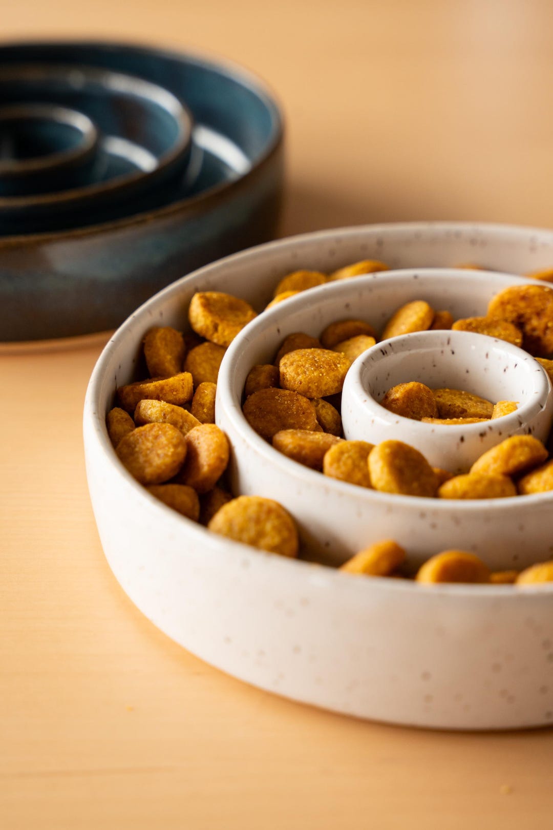 Interactive Dog Bowl, Ceramic Slow Feeder - Etsy