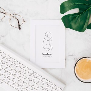 Customise Newborn Baby, Illustration Line, Drawing, Baby, Nursery, Room ...