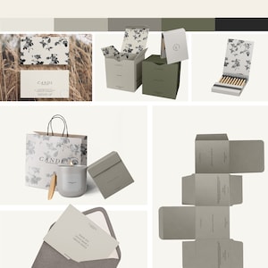 Custom Label, Storage Box Labels, Packaging Design, Minimalist Product ...