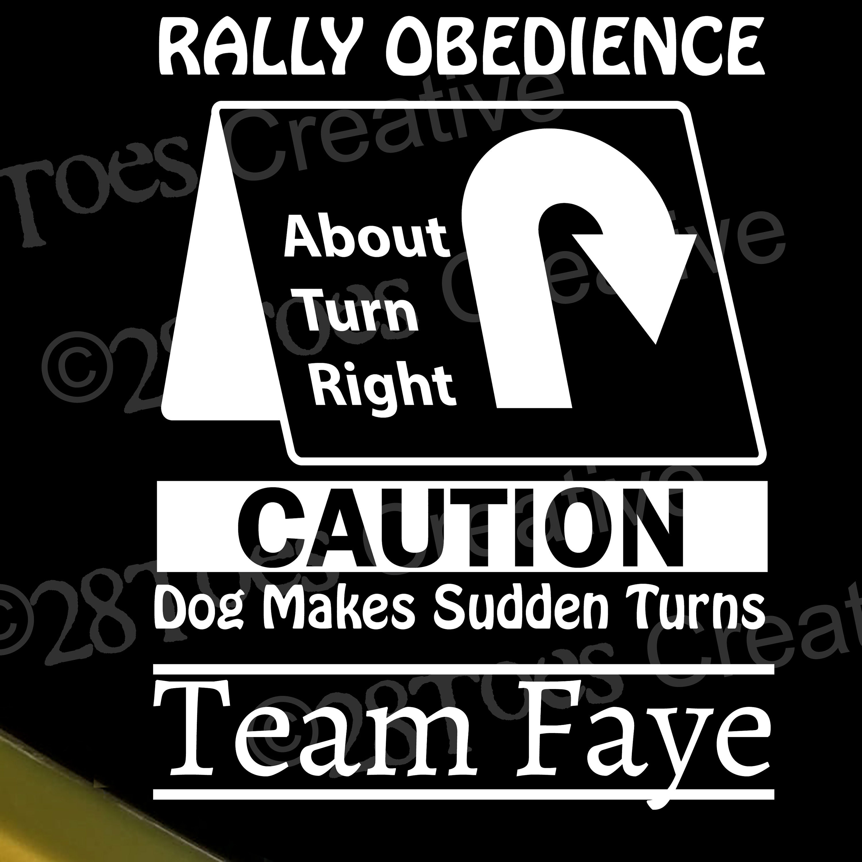 Rally Obedience: Dog Rally Vinyl Sticker. Customization Available ...