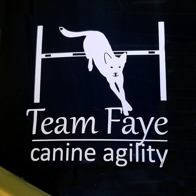 Custom Dog Sport Vinyl Stickers - Etsy