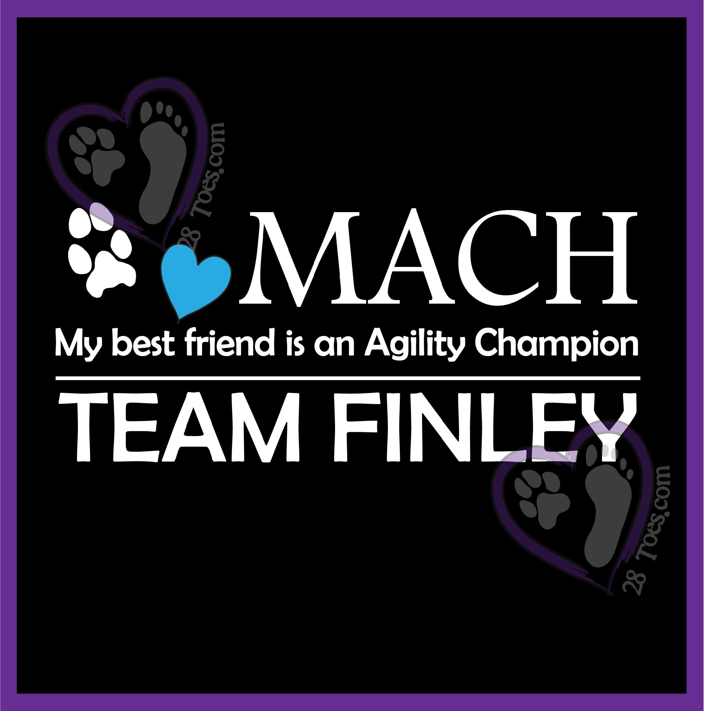 MACH Sticker - 2 Color: Dog Agility Vinyl Sticker. Customization ...