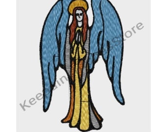 Angel Embroidery Design 3 Sizes Instant Download - Etsy