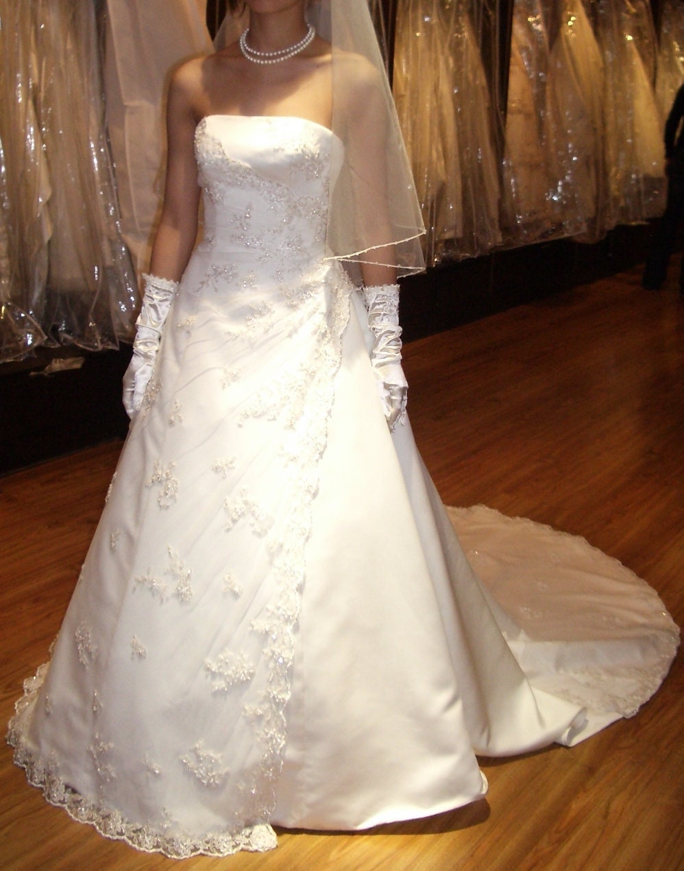 Dreamy A-line Princess Gown Wedding Dress With Chapel Train - Etsy