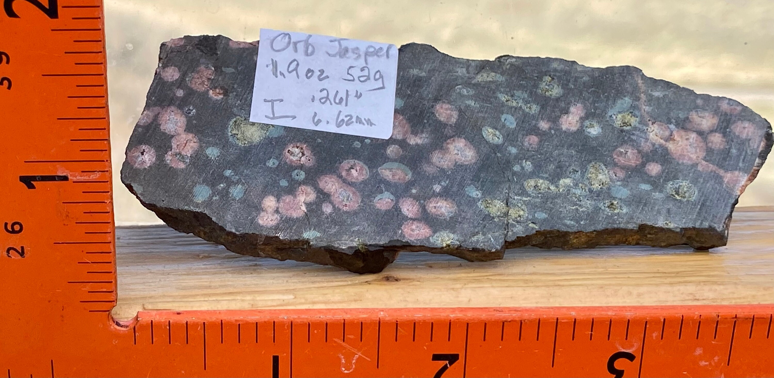 Rare Chinese Orbicular Ocean Jasper Unpolished Slab - Etsy