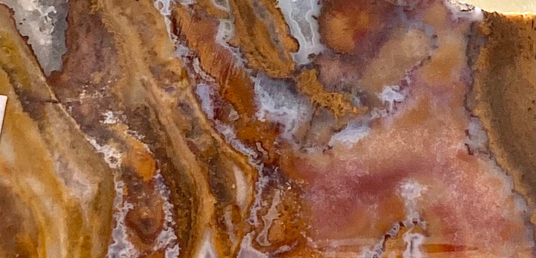 Hard to Find Quetzal Agate Slab, Unpolished, Lapidary, Cabochons ...
