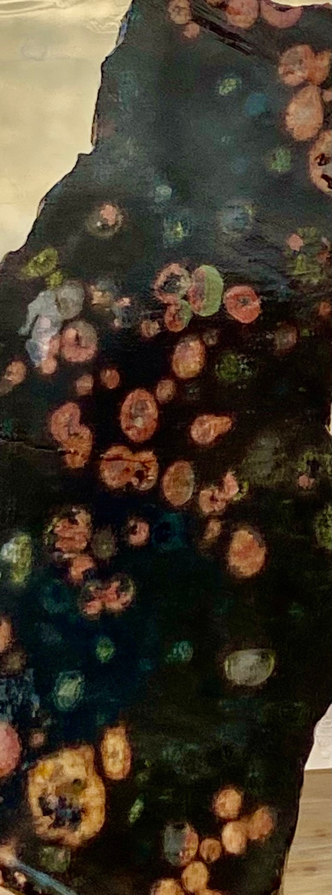 Rare Chinese Orbicular Ocean Jasper, Unpolished Slab, Lapidary ...