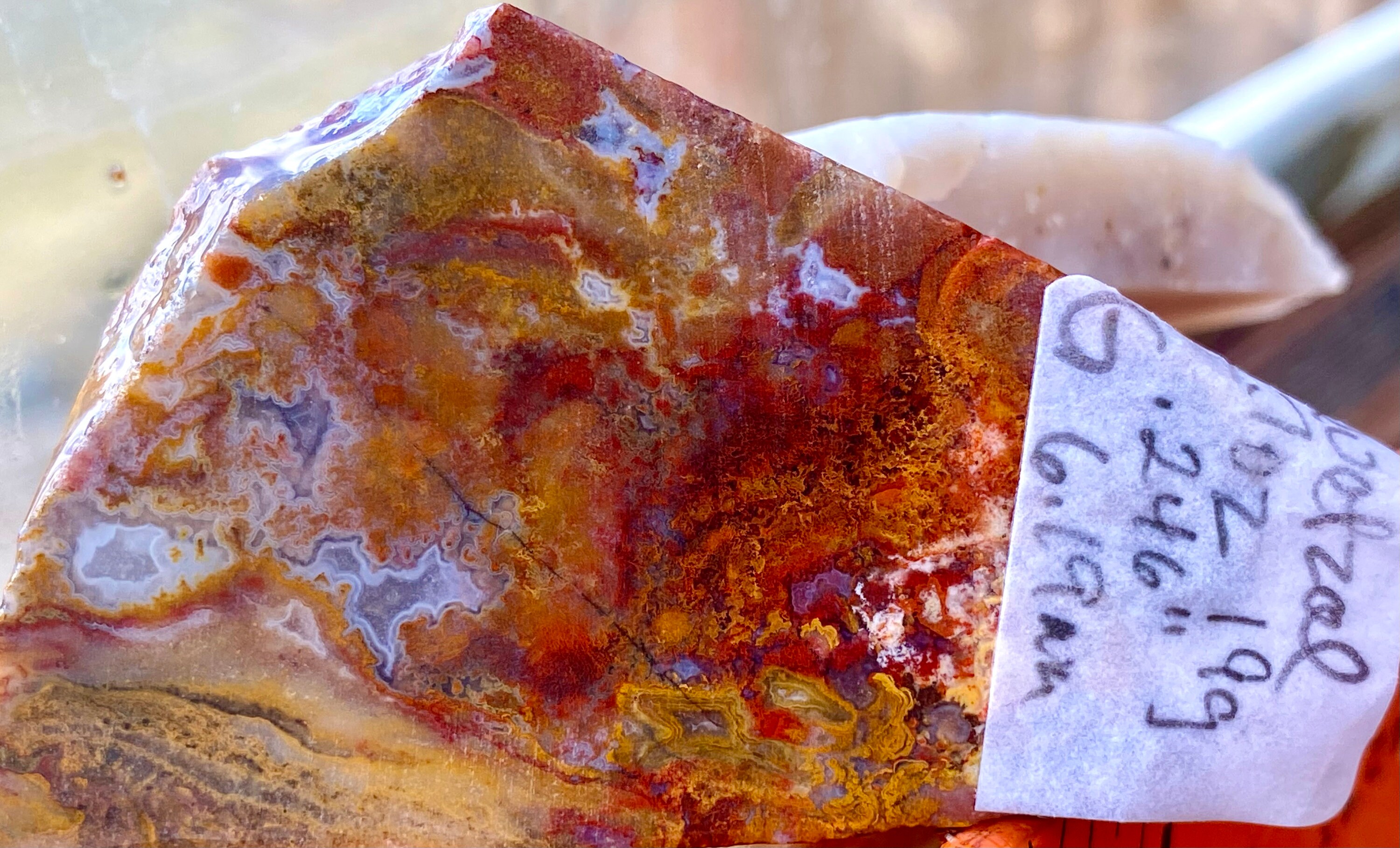 Hard to Find Quetzal Agate Slab, Unpolished, Lapidary, Cabochons ...