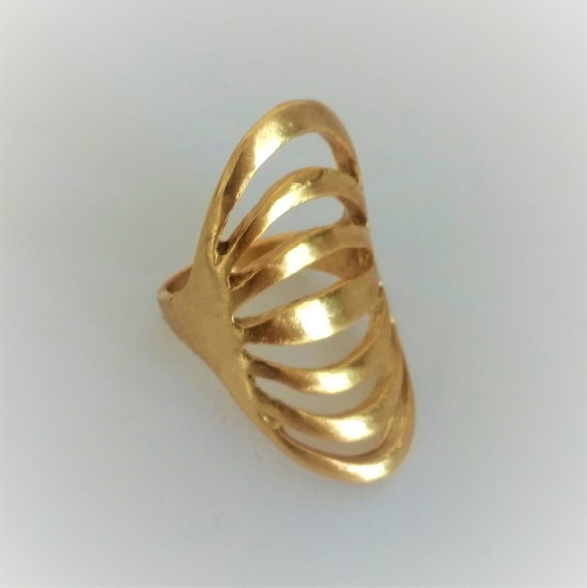 Big Statement Ring 24k Gold Plated Gift for Her - Etsy