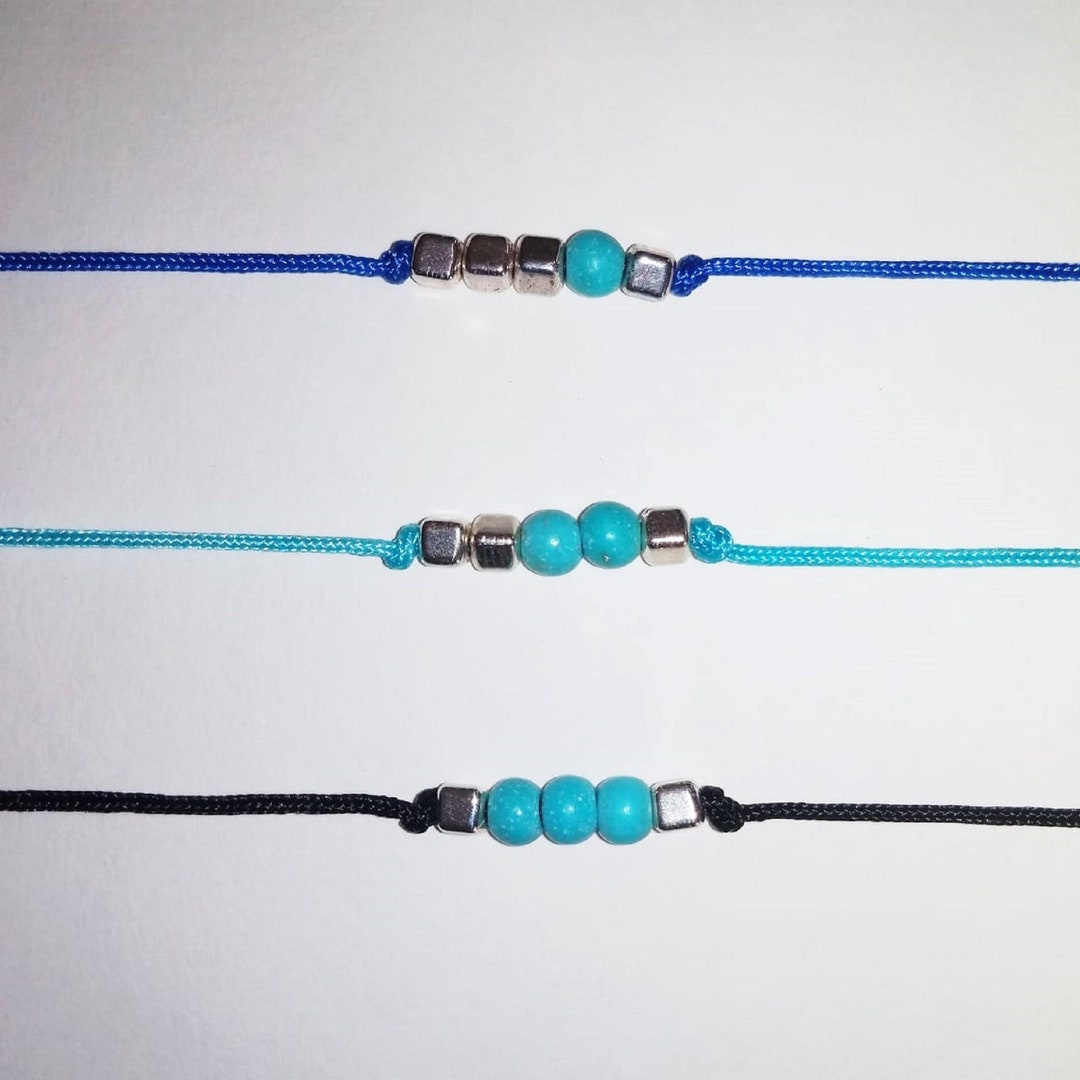 Three Best Friends Bracelet Set, Family Charms, 3 Friendship Bracelets ...