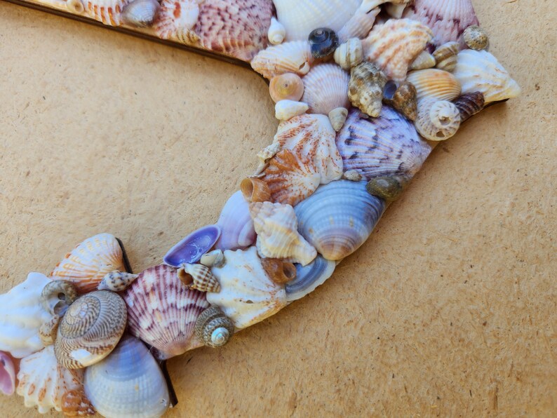 Sea Shell Anchor Wall Decor Wooden Anchor Wall Hanging Coastal Beach ...