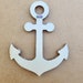 Sea Shell Anchor Wall Decor Wooden Anchor Wall Hanging Coastal Beach ...