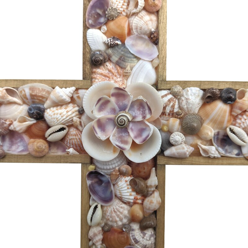 Seashell Cross - Etsy