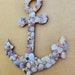 Sea Shell Anchor Wall Decor Wooden Anchor Wall Hanging Coastal Beach ...