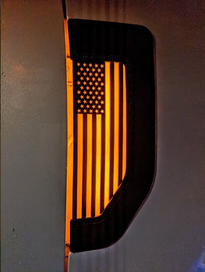 RGB LED American Flag Fender Replacement Badge Set Fits - Etsy
