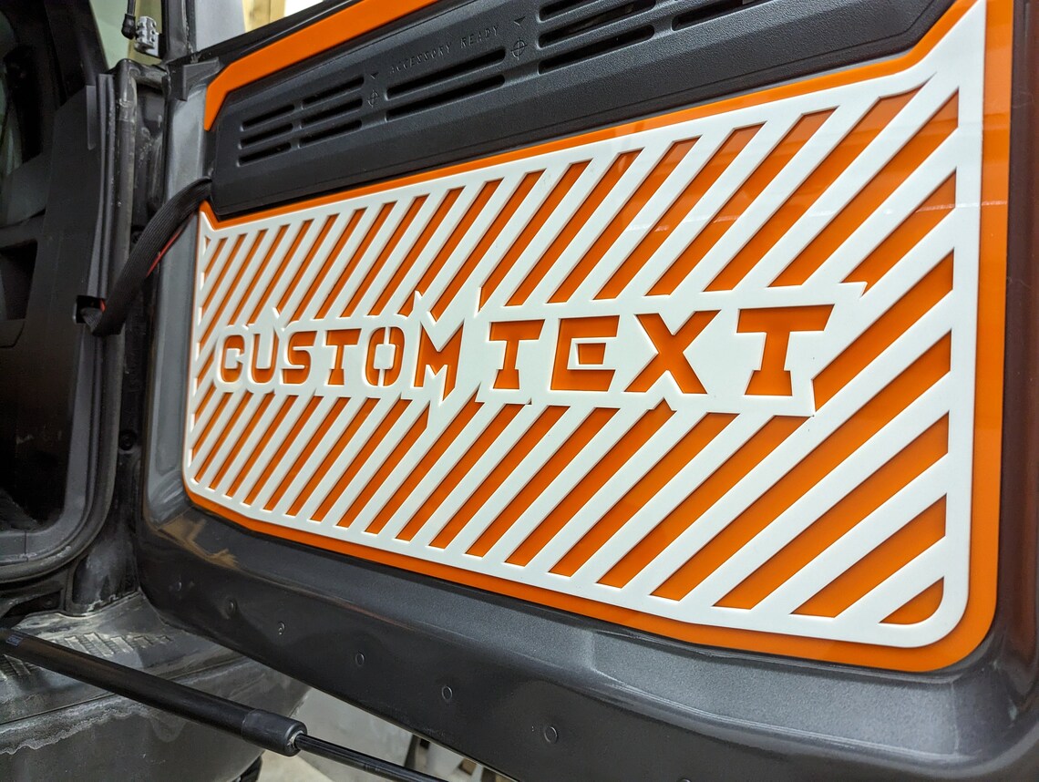 Tailgate Inside Accent Kit - Custom Text and Lines - Fits 2021+ Bronco ...