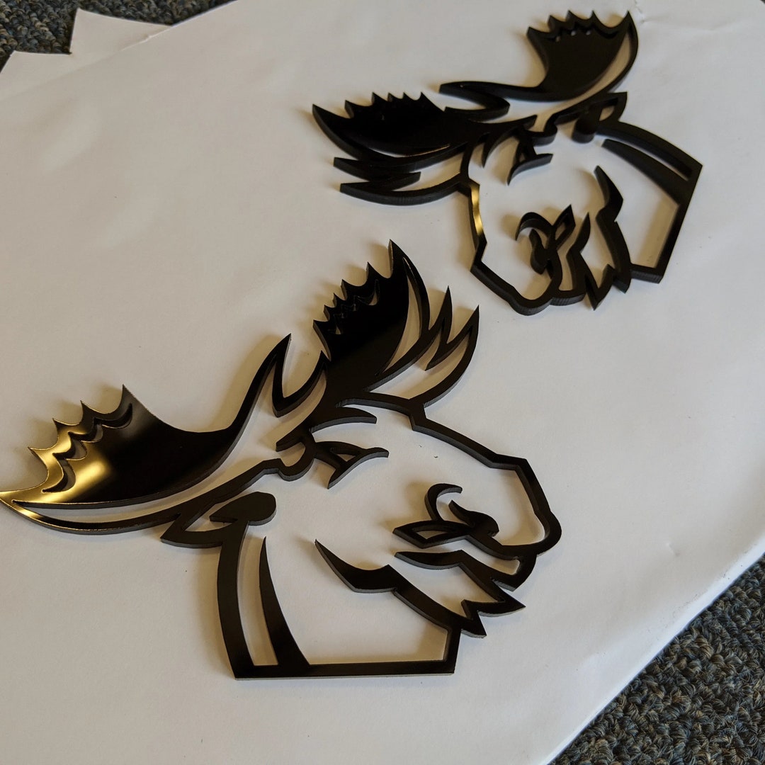 Moose Fender Badges - Pair - Black - Etsy