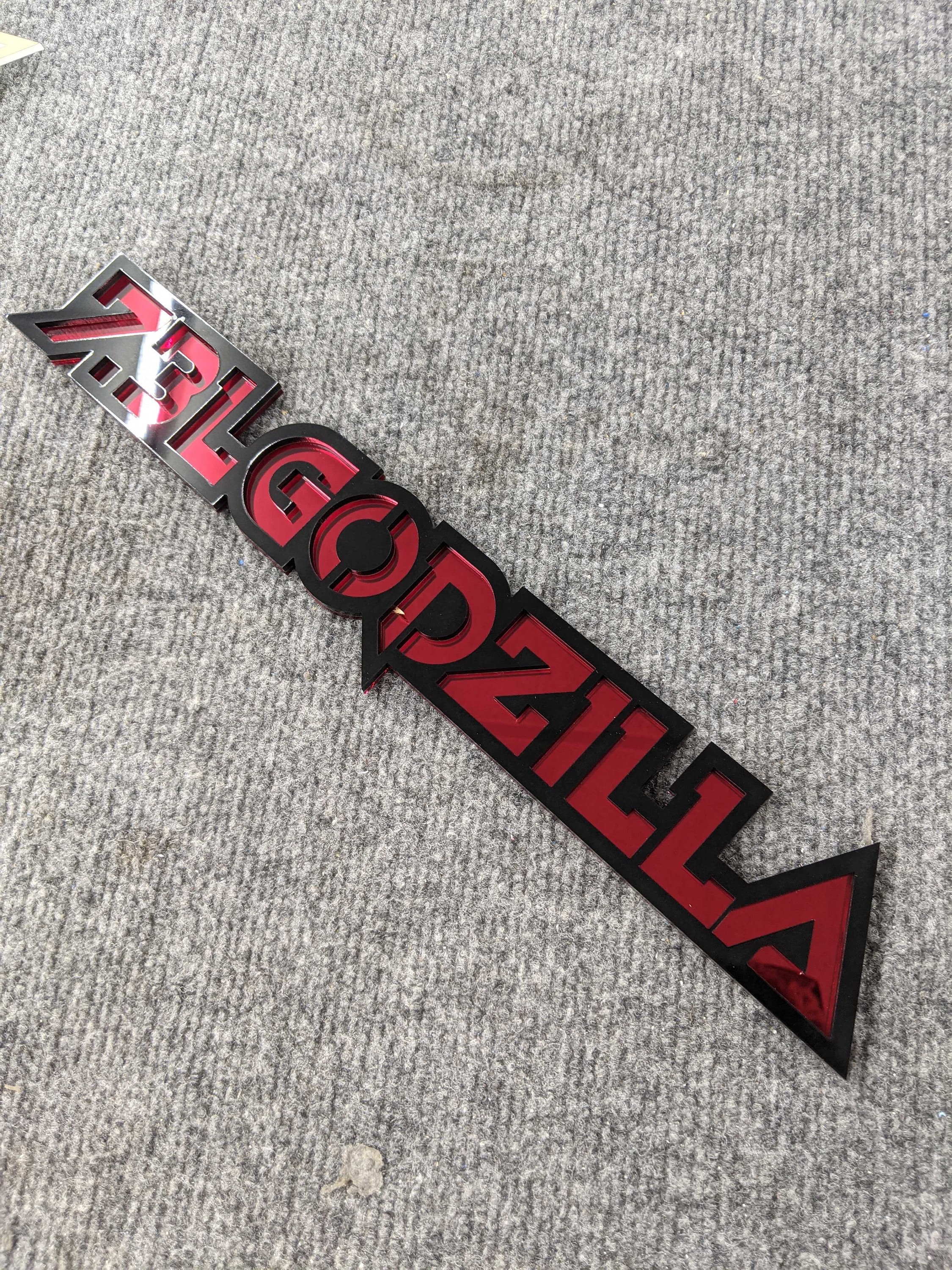 7.3 Godzilla Custom Text Emblem - Universal Truck Emblem Fitment - Etsy