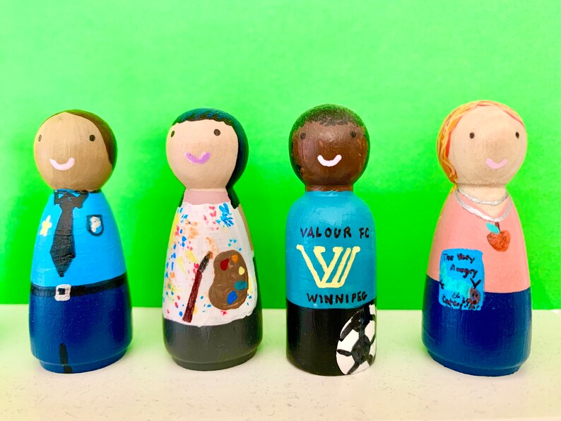 Community Helpers Peg Dolls - Etsy