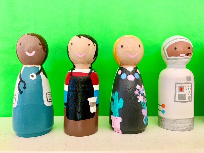 Community Helpers Peg Dolls - Etsy