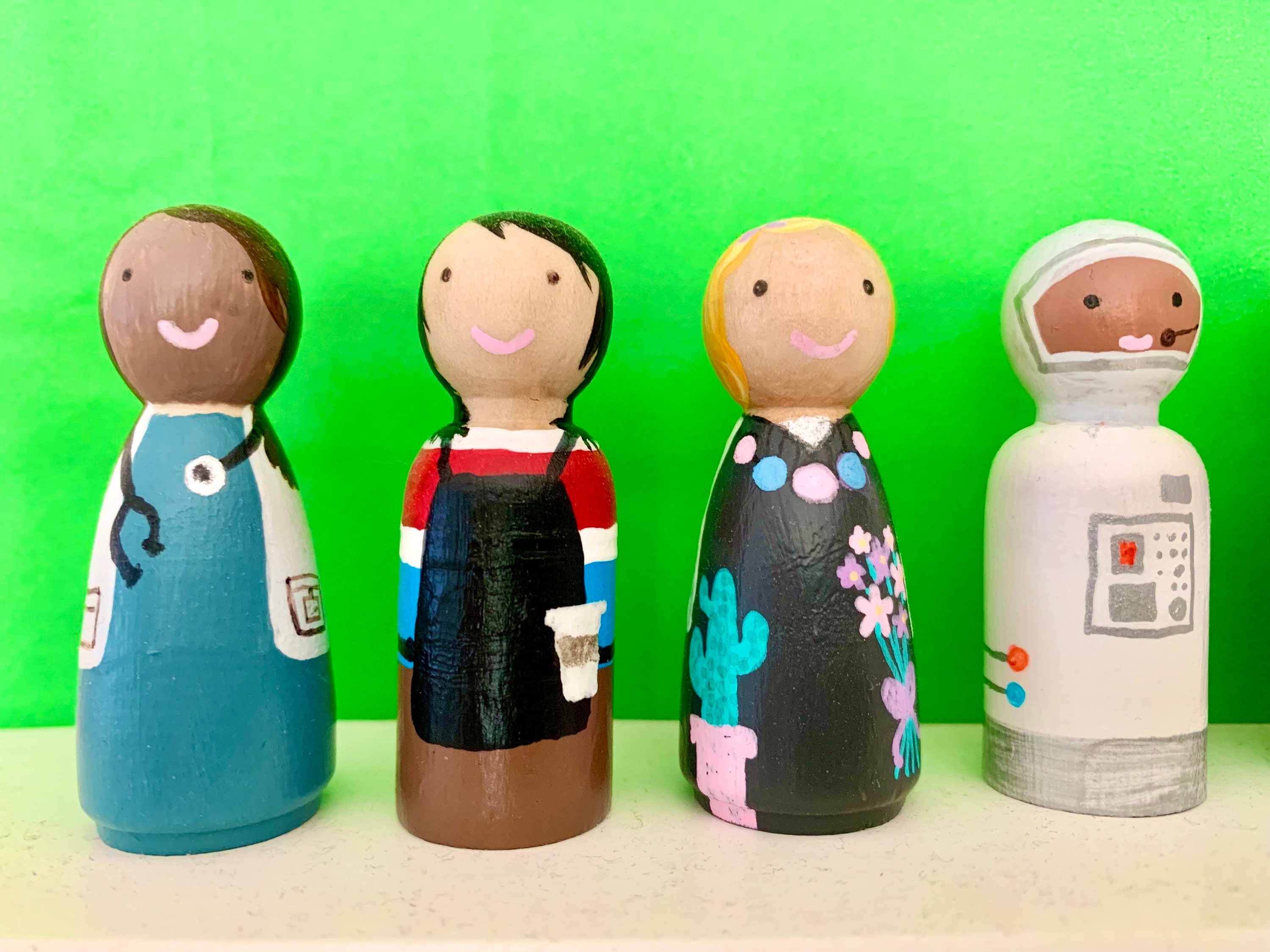 Community Helpers Peg Dolls - Etsy