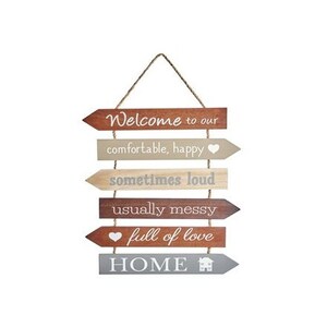 Multi Arrow Wooden Painted Welcome Sign 40 Cm - Etsy