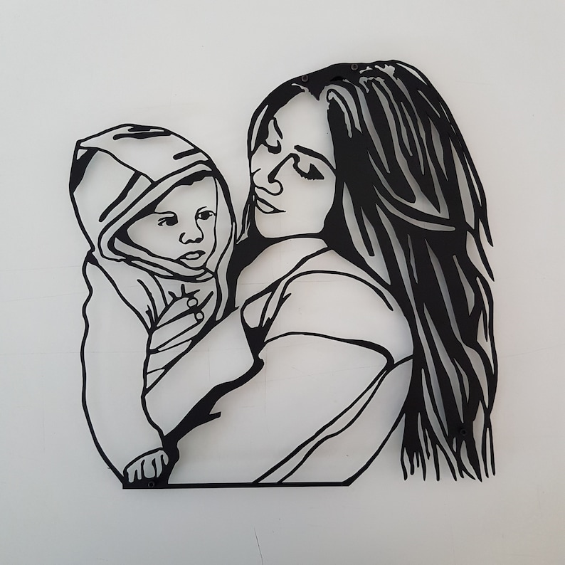 Metal Portrait from Photo Personalized Metal Wall Art Photo | Etsy