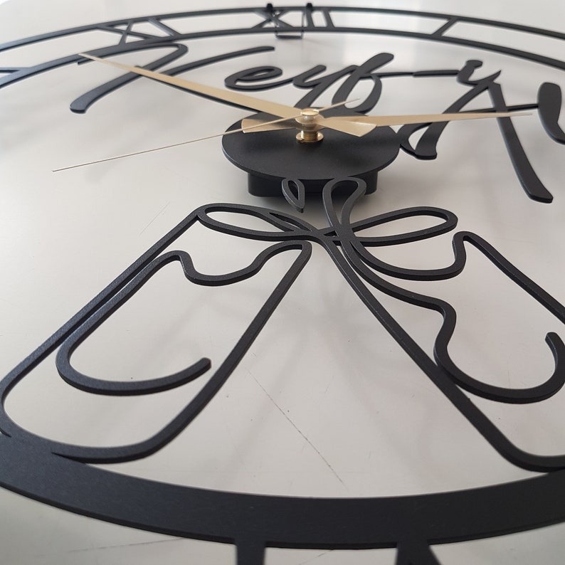 Custom Wall Clock From Your Logo Personalized Metal Wall Art - Etsy