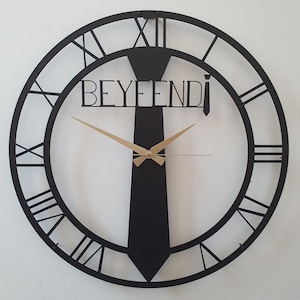 Custom Wall Clock From Your Logo, Personalized Metal Wall Art, Office ...