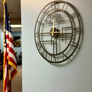 Customized Metal Wall Clock, Personalized Name Wall Clock for ...