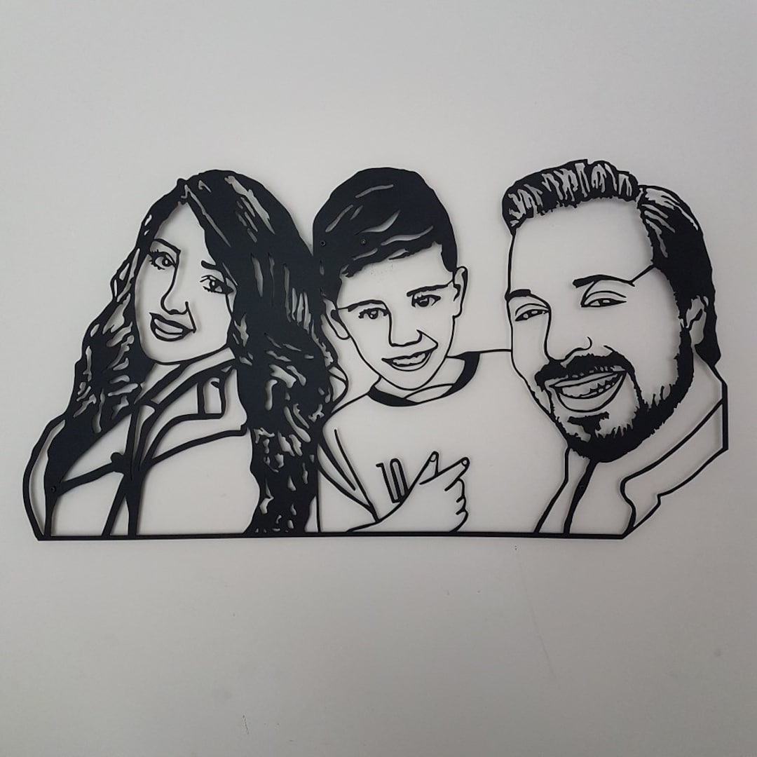 Custom Metal Portrait: Unique and Stylish Wall Art From Photo Made of ...