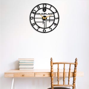 Customized Metal Wall Clock, Personalized Name Wall Clock for ...