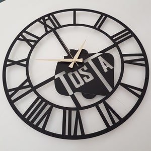 Custom Wall Clock From Your Logo, Personalized Metal Wall Art, Office ...
