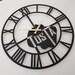 Custom Wall Clock From Your Logo, Personalized Metal Wall Art, Office ...