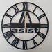 Custom Wall Clock From Your Logo Personalized Metal Wall Art - Etsy