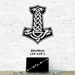 Thor Hammer Metal Wall Art, Mjolnir Wall Decor, Avengers Storm Breaker ...