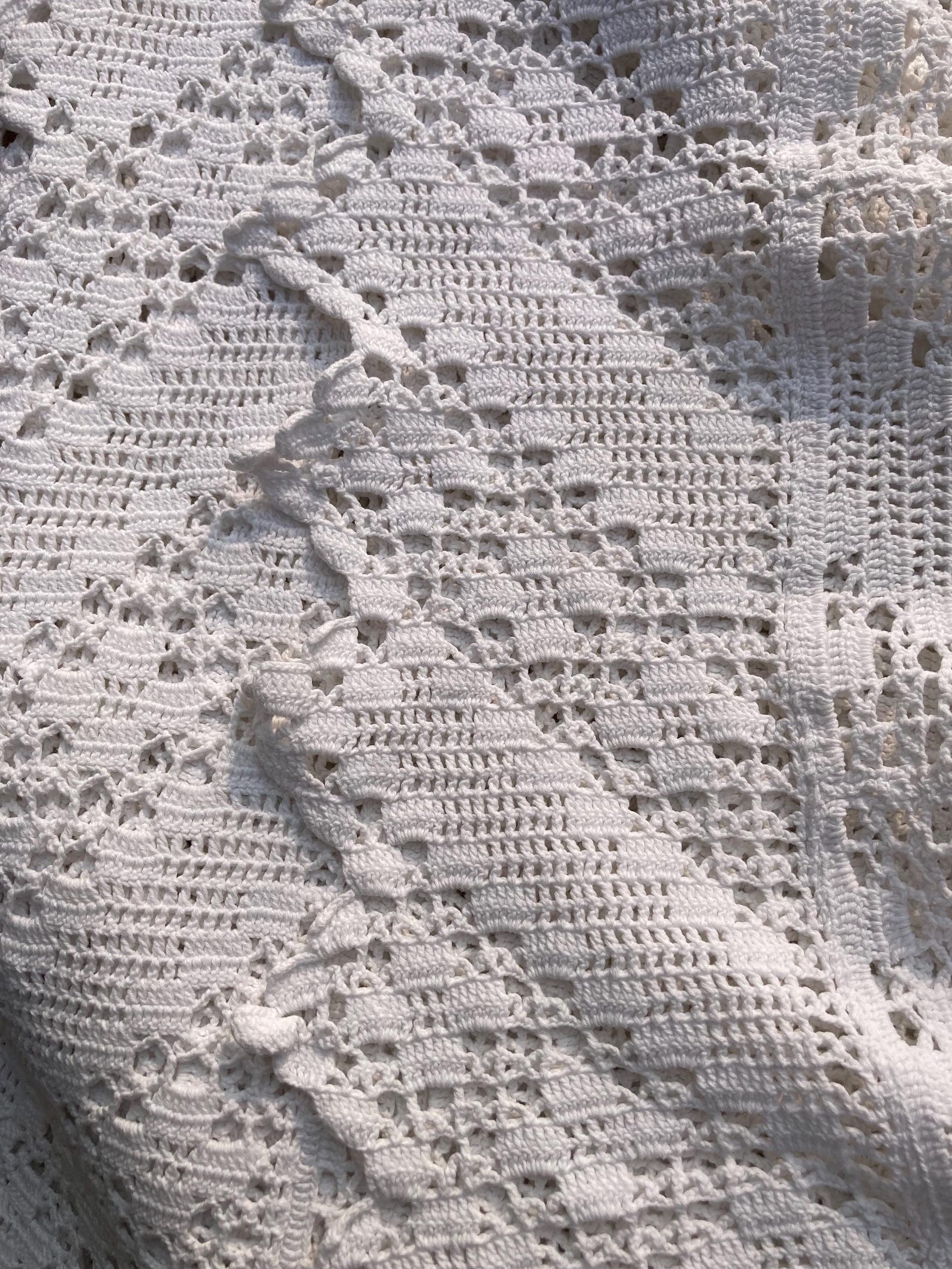 Vintage French Hand Crocheted Bedspread/throw - Etsy UK