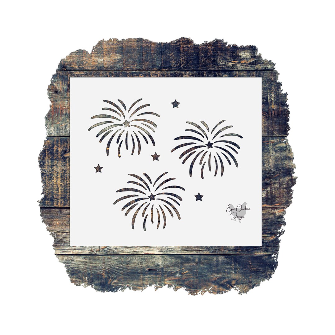 Bleach Firework Stencil, Bleach Fireworks Stencil, Bleach Stencil ...