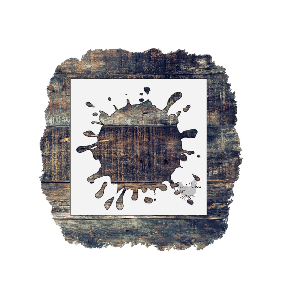 Paint Splash Stencil Bleaching Splash Stencil Bleach - Etsy