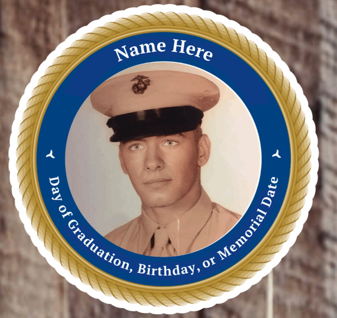 USMC Cupcake Toppers | Marine Corps Party Decor | Marine Corps Birthday ...