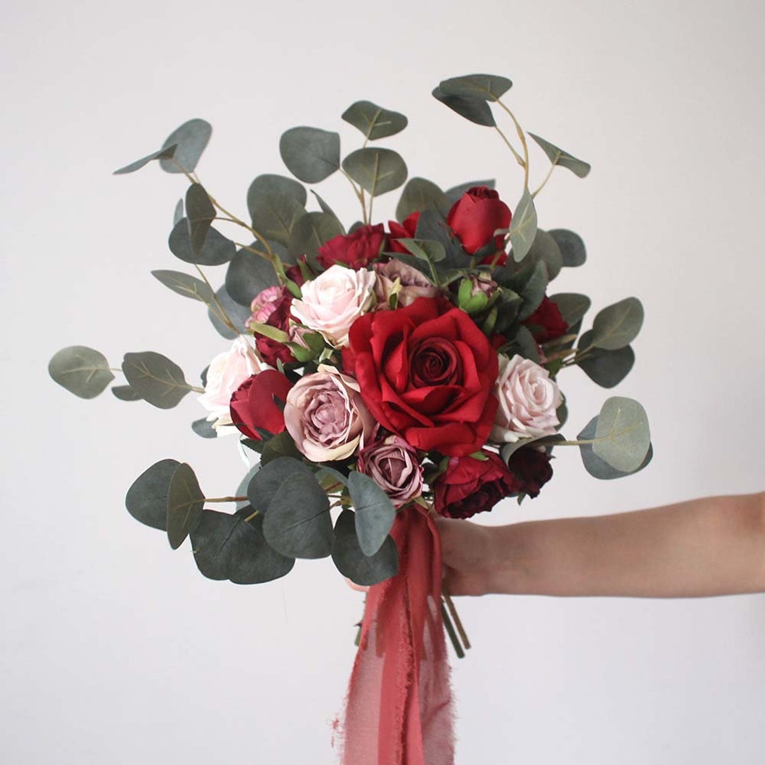 Red Rose Wedding Bouquet Bouquet Design Romantic Bridal Bouquet Flower ...