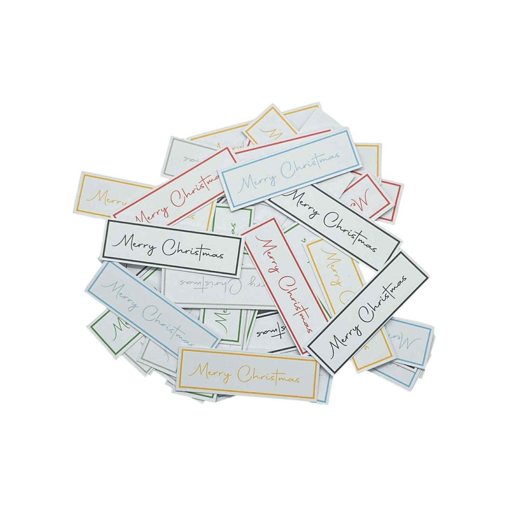 50 X Christmas Card Toppers Sentiments Card Making Scrapbooking Merry ...