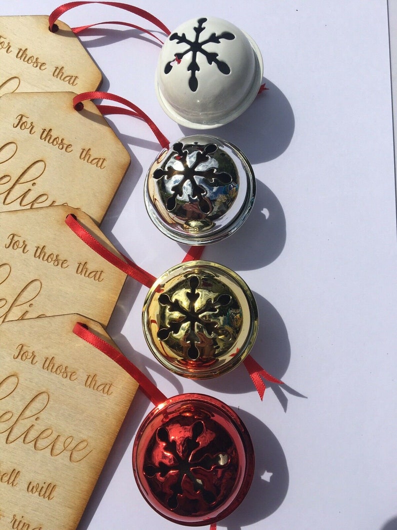40mm Large Believe Bell Santa Magic Christmas Eve Box Polar - Etsy UK