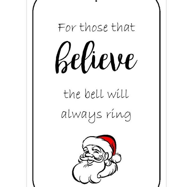 Believe Tag - Etsy