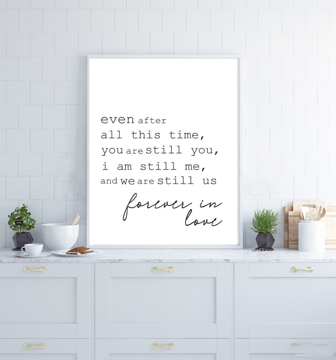 Forever in Love Wall Art Home Decor Print Picture A5 A4 A3 Gift - Etsy