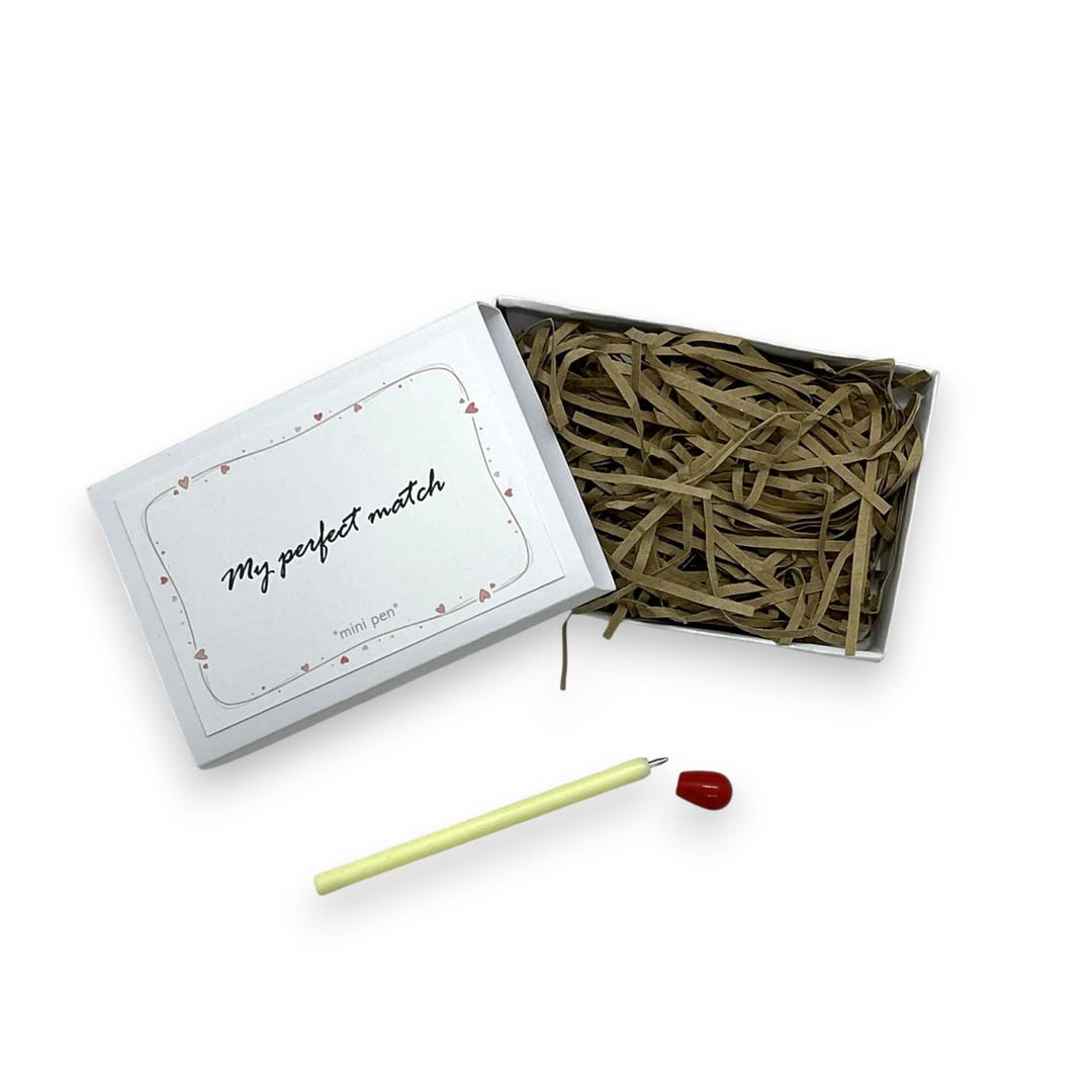 My Perfect Match Gift Pen Matchbox Valentine Anniversary Birthday for ...