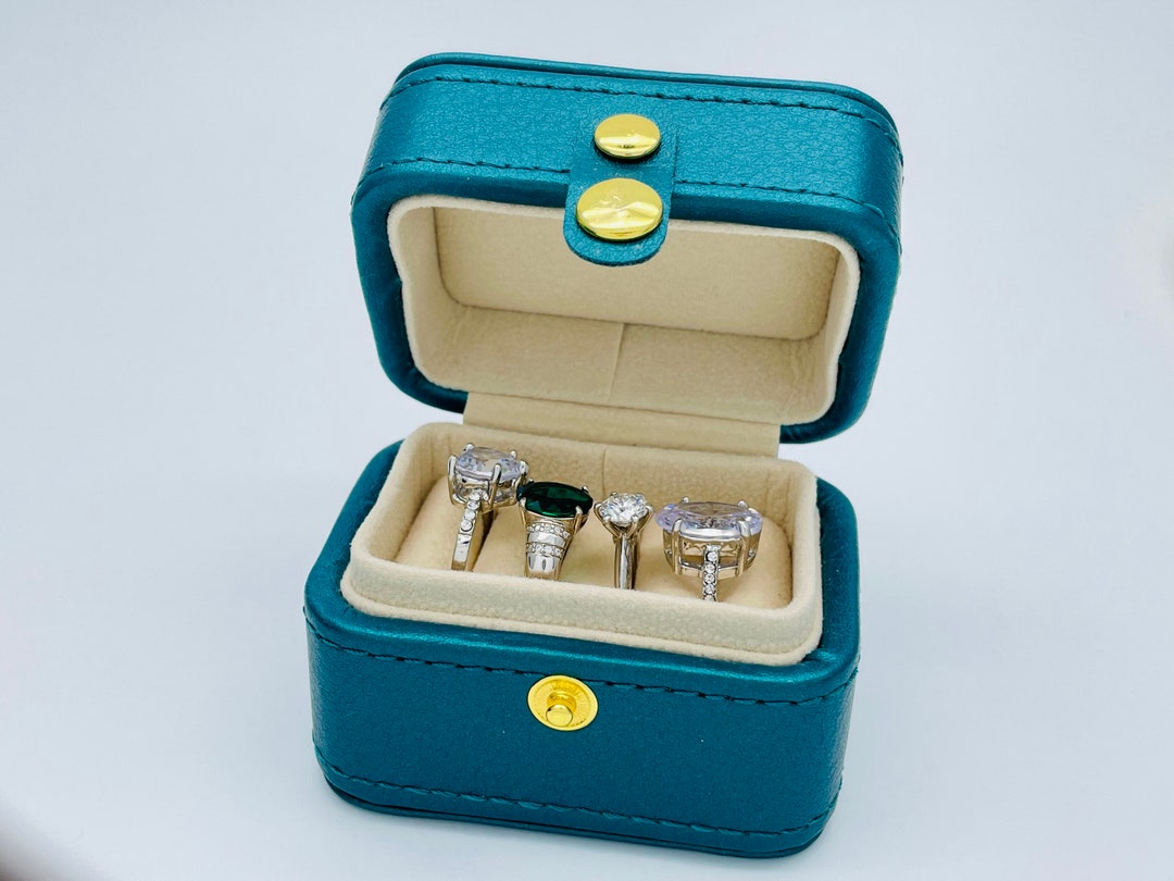 Ring Jewelry Box, Antique Multiple Ring Holder Box, Rings Suitcase ...